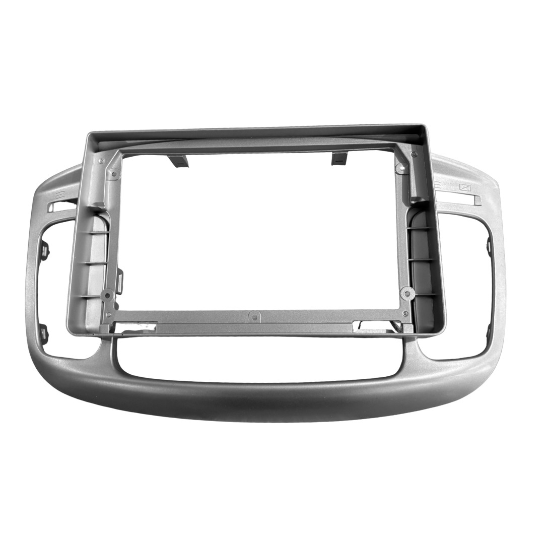 Matte Silver Stereo Frame for Old Hyundai Verna | 9 Inch